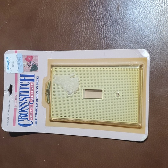 Needle Form | Accents | 988 Needle Form Cross Stitch Switch Plate Cover ...